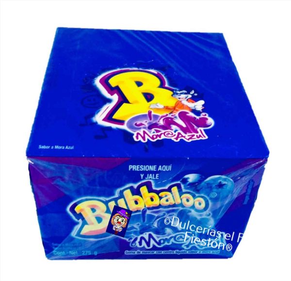 Bubbaloo MORA AZUL 47 Pzs. Adams – Dulcerías el Fiestón