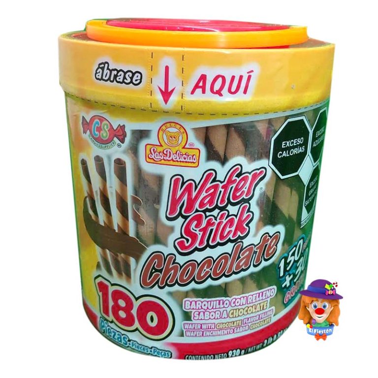 180 Pzs. WAFER STICK Las Delicias 930 Grs. – Dulcerías el Fiestón