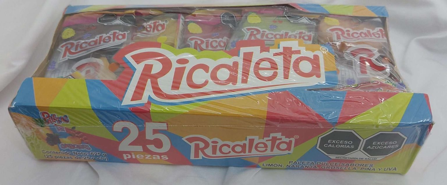 SABORES RICALETA GRANDE 25 Pzs. – Dulcerías el Fiestón